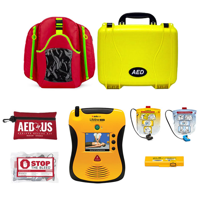 Defibtech Lifeline VIEW Athletic Bundle (AED 365 Pro Included - 5 Year ...